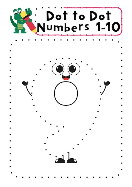 Charming Dot-to-Dot Numbers 1-10 Activity Sheet | Jiffy Designs