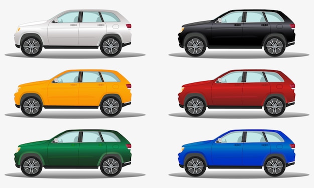 Vibrant Compact Crossover Vehicles in Diverse Colors | Jiffy Designs