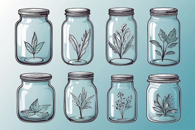 Enchanting Botanical Jars: A Captivating Collection of Preserved Nature ...