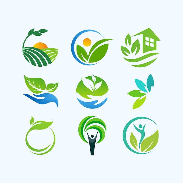 Vibrant Nature-Inspired Symbols Celebrating Eco-Friendly Living | Jiffy ...