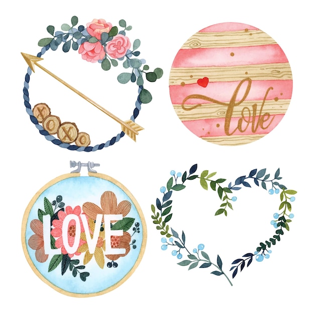 Romantic Floral Wreaths and Embroidered Love Motifs | Jiffy Designs