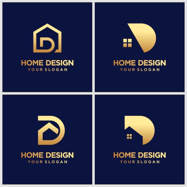 Elegant Home Design Logos with Minimalist House Symbols | Jiffy Designs