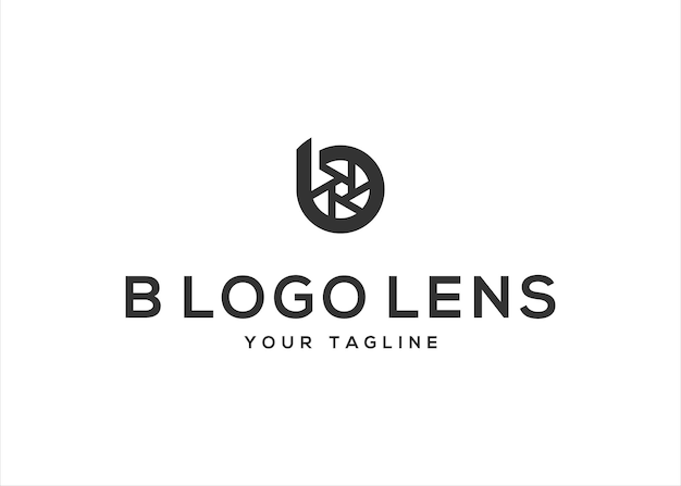 Bold Geometric Camera Lens Logo with Minimalist Wordmark | Jiffy Designs