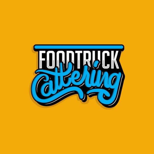Vibrant Retro-Inspired Foodtruck Catering Logo | Jiffy Designs
