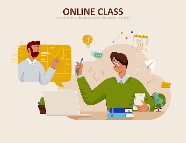 Two students engaged in an interactive online class | Jiffy Designs