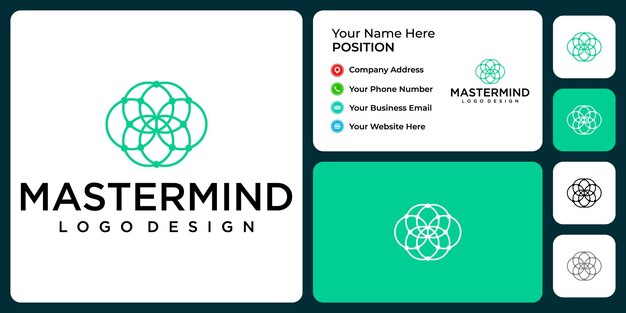 Interlocking Circles Logo Design for Mastermind Branding | Jiffy Designs
