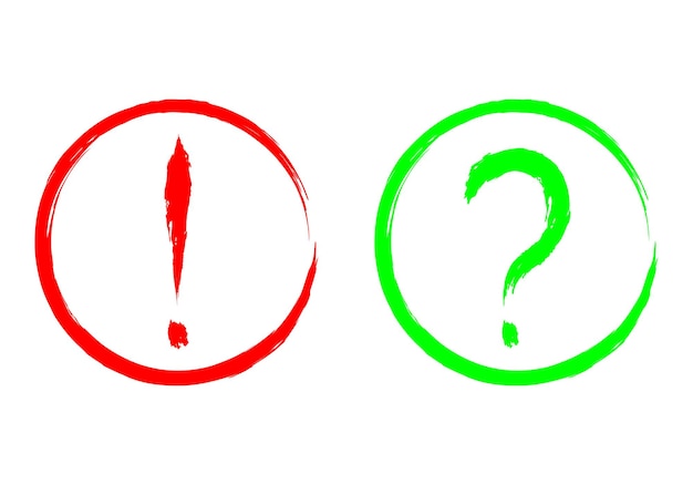 Vibrant Symbols of Affirmation and Inquiry | Jiffy Designs