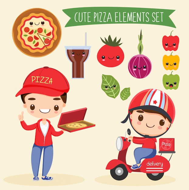 Delightful Pizza Party with Cheerful Characters and Fresh Produce ...