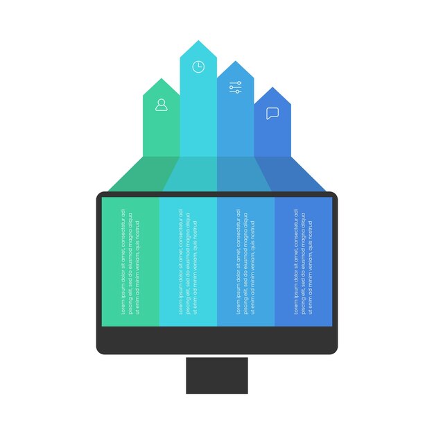Vibrant Data Visualization on Computer Screen | Jiffy Designs