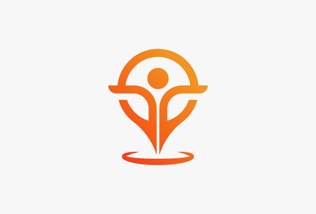 Vibrant Orange Symbol of Wellness and Balance | Jiffy Designs