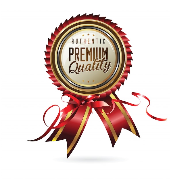 Premium Quality Badge with Ornate Red and Gold Design | Jiffy Designs