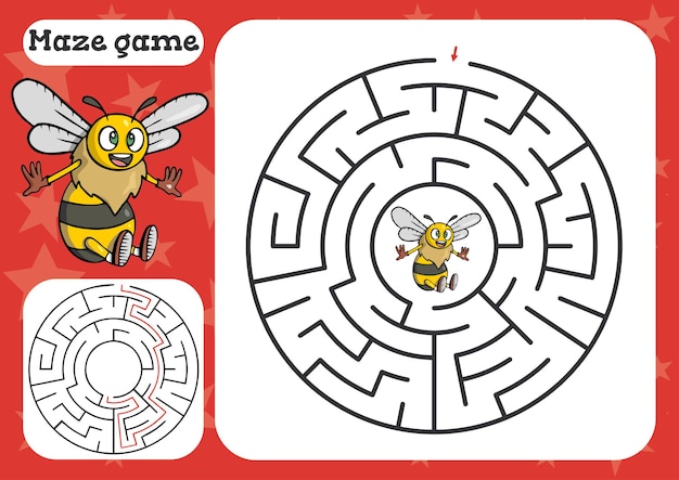 Buzzing Bee Maze: Navigate the Intricate Path to the Hive | Jiffy Designs