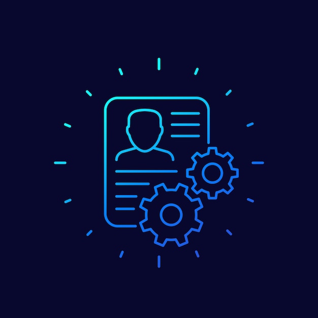 Customizable Profile Icon with Gears for Personalization | Jiffy Designs