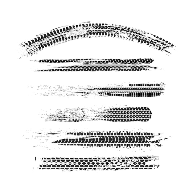 Monochrome Tire Tread Patterns Overlapping in Artistic Display | Jiffy ...