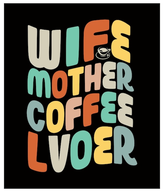 Vibrant Retro-Inspired Lettering Design for Coffee Lovers | Jiffy Designs