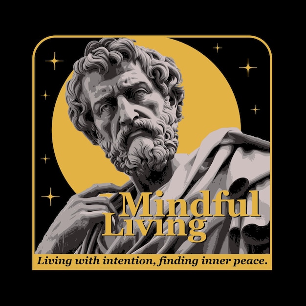 Stoic Philosopher Statue in Starry Night Contemplation | Jiffy Designs