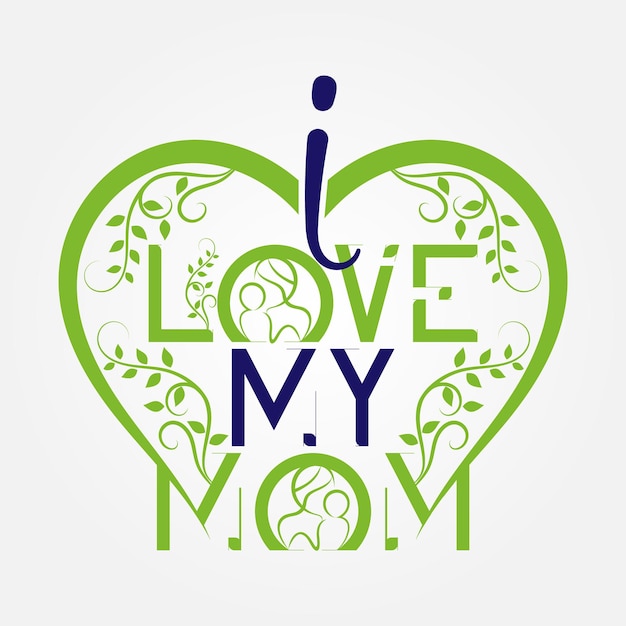 Vibrant Heart-Shaped Design Celebrating Motherly Love | Jiffy Designs