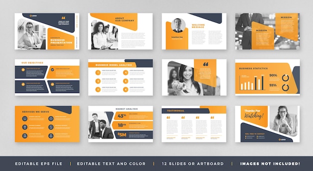 Vibrant Business Presentation Slides with Impactful Visuals and ...