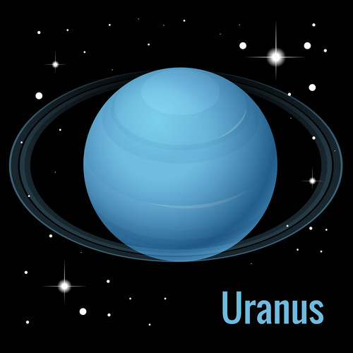 Uranus Planet 3d Vector Illustration. High Quality Isometric Solar ...