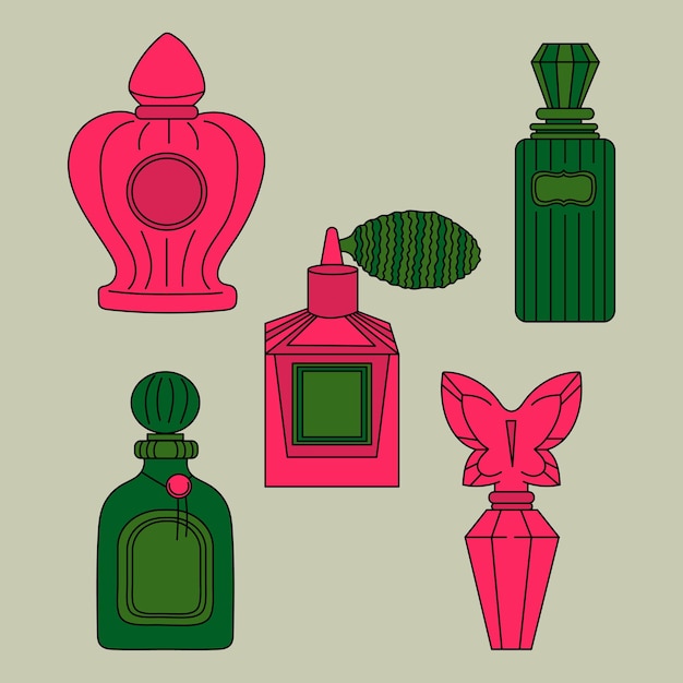 Vibrant Perfume Bottles in Geometric Shapes and Colors | Jiffy Designs