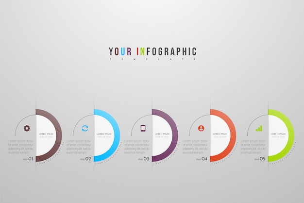 Vibrant Circular Infographic with Colorful Segment Indicators | Jiffy ...