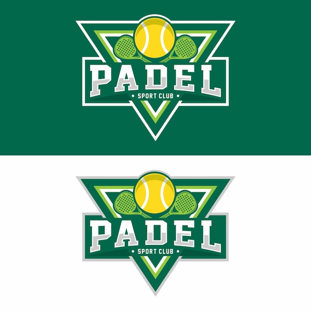 Vibrant Padel Sport Club Logo with Tennis Ball Emblem | Jiffy Designs