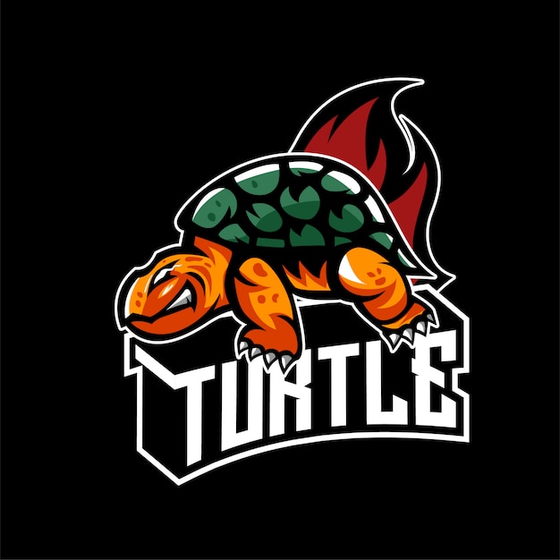 Fierce Turtle Mascot Logo with Vibrant Colors | Jiffy Designs