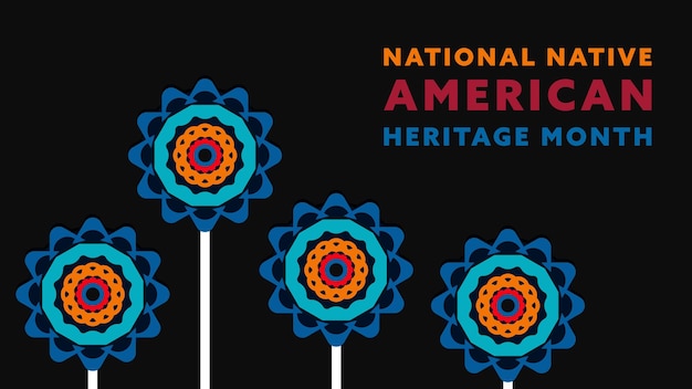 Vibrant Native American Floral Celebration of Heritage | Jiffy Designs
