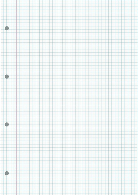 Blank Graph Paper with Faint Grid and Holes | Jiffy Designs