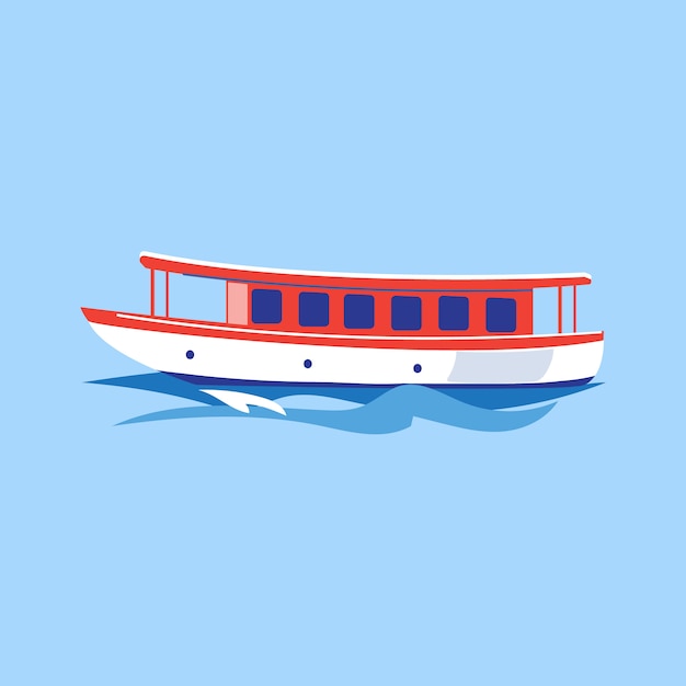 Vibrant Riverboat Illustration with Bold Colors | Jiffy Designs