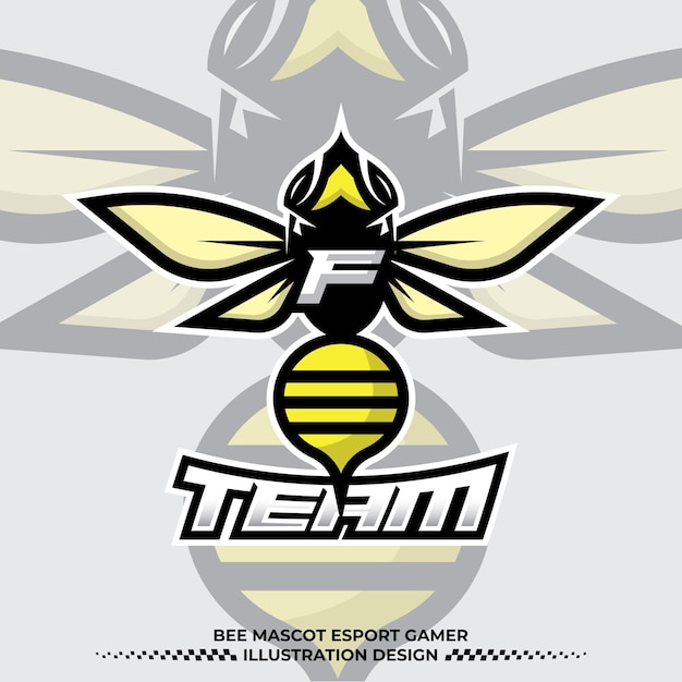 Vibrant Bee Emblem for Team Esports Gaming | Jiffy Designs