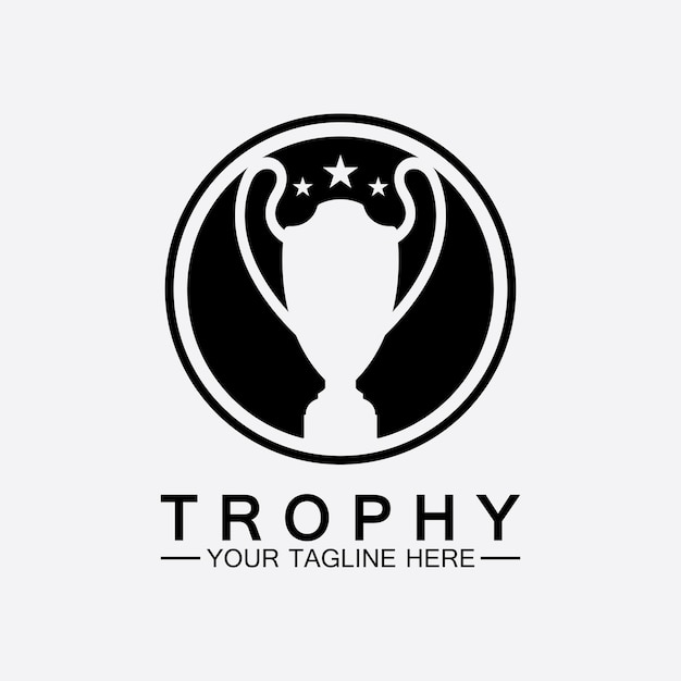 Elegant Trophy Icon with Customizable Tagline | Jiffy Designs