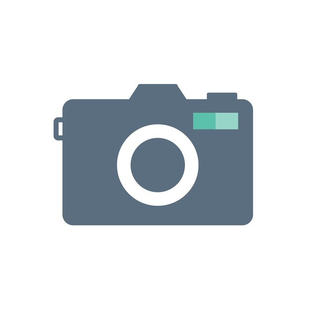 Simple Gray Camera Icon with Green Accent | Jiffy Designs
