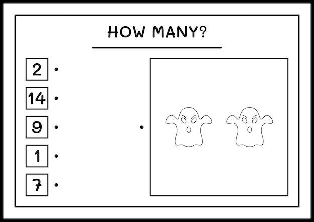 Spooky Ghost Silhouettes: Counting Fun for Halloween | Jiffy Designs