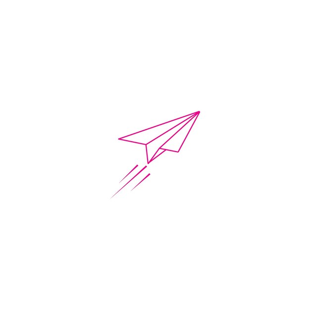 Vibrant Paper Airplane Soaring Forward | Jiffy Designs