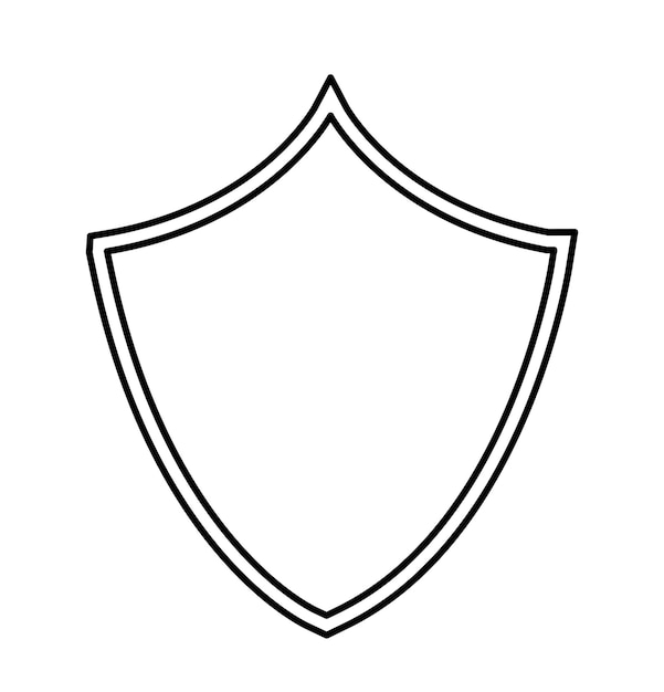 Elegant Shield-Shaped Emblem with Sleek Lines | Jiffy Designs