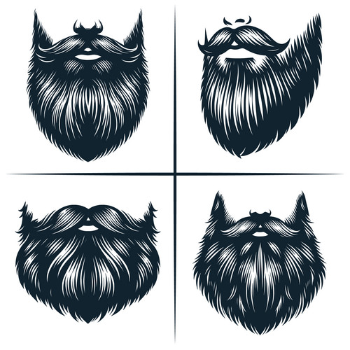 Beard Svg Bundle Mustache Svg Bundle Beard Cut File Beard Clipart Beard ...
