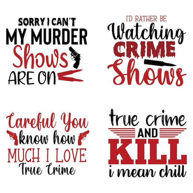Captivating True Crime Quotes with Edgy Typographic Flair | Jiffy Designs