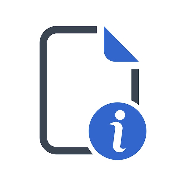 Minimalist Information Icon with Rectangular and Circular Shapes ...