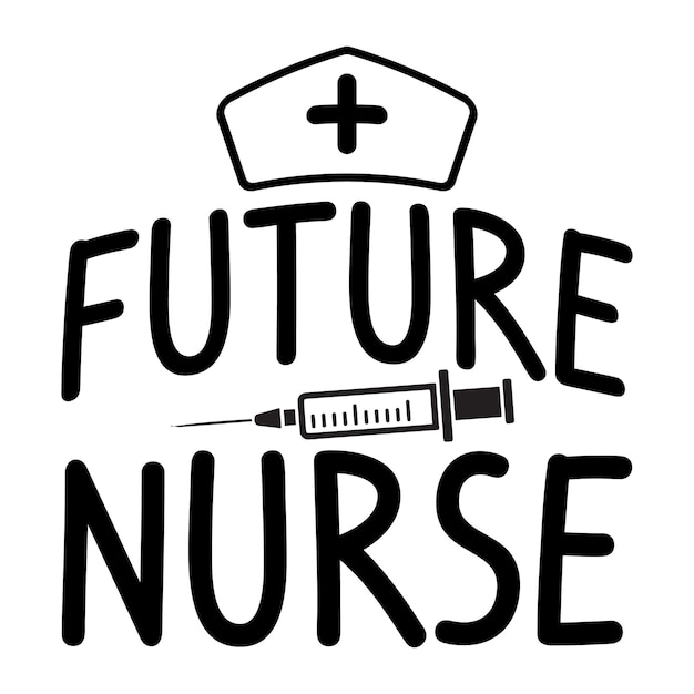 Inspiring Future Nurse Emblem with Syringe Graphic | Jiffy Designs