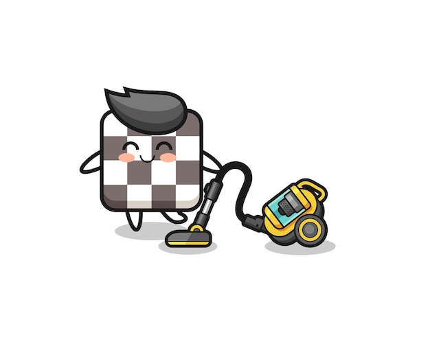Cheerful Vacuum Cleaner Mascot Happily Cleaning | Jiffy Designs
