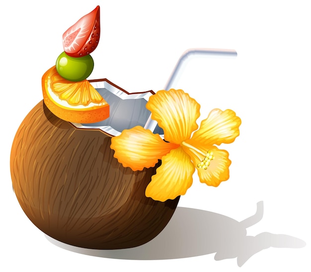 Vibrant Tropical Cocktail with Exotic Fruit Garnish | Jiffy Designs