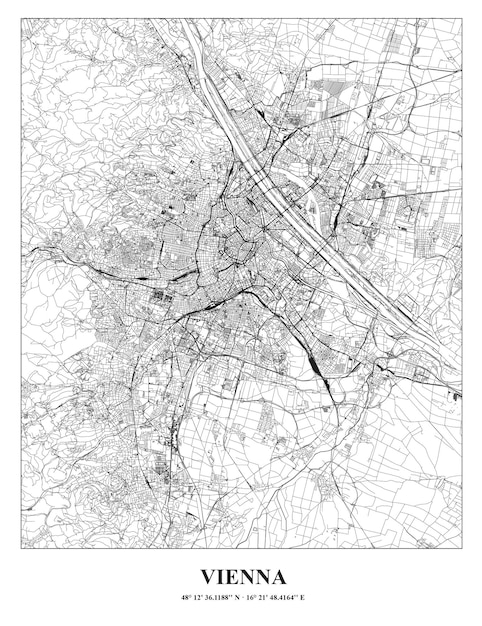 Detailed Map of Vienna's Intricate Urban Landscape | Jiffy Designs