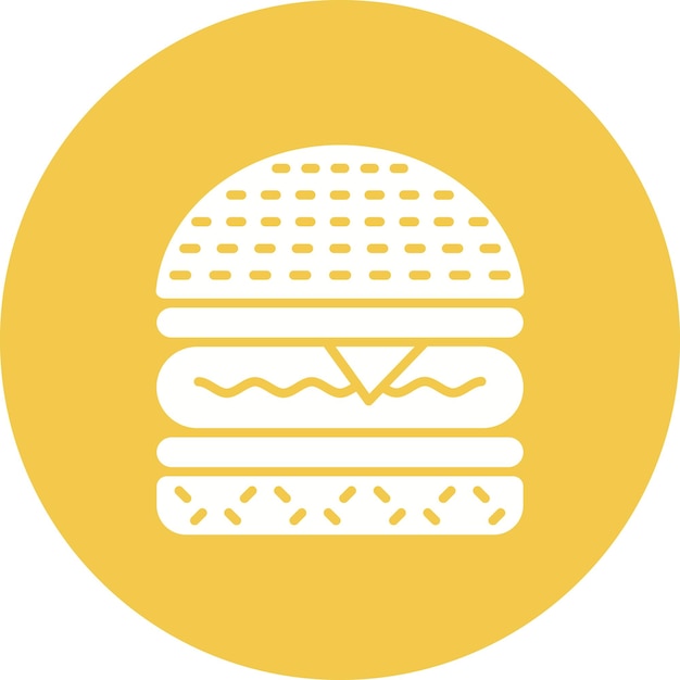 Delectable Hamburger Icon in Vibrant Yellow | Jiffy Designs