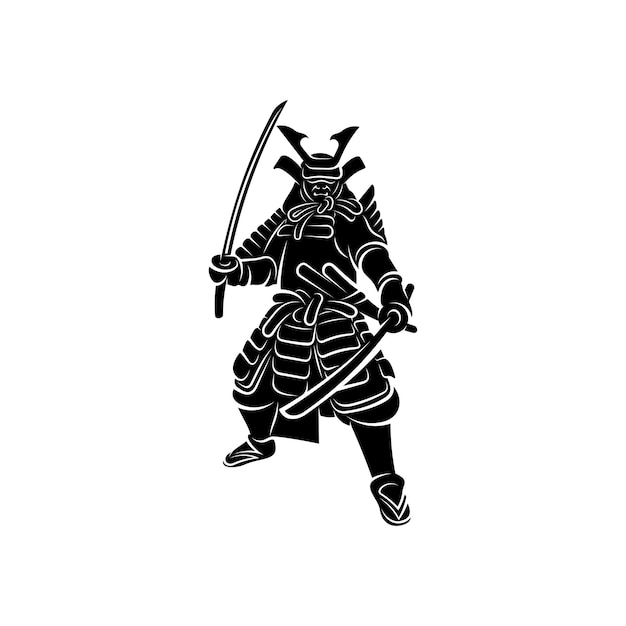 Fearless Samurai Warrior Wielding Katana in Striking Pose | Jiffy Designs
