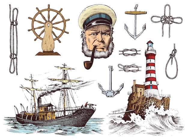 Nautical Imagery and Seafaring Symbols Collage | Jiffy Designs