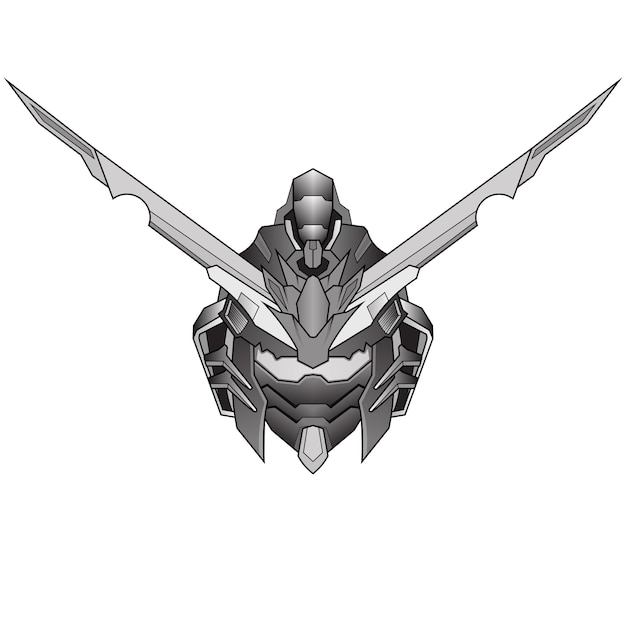 Sleek and Powerful Mech Shield Emblem Design | Jiffy Designs