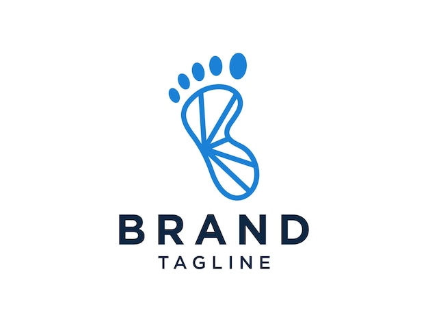 Iconic Blue Footprint Logo Design for Branding | Jiffy Designs