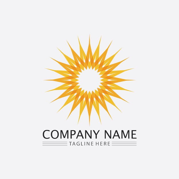 Radiant Golden Sun Emblem with Company Branding | Jiffy Designs