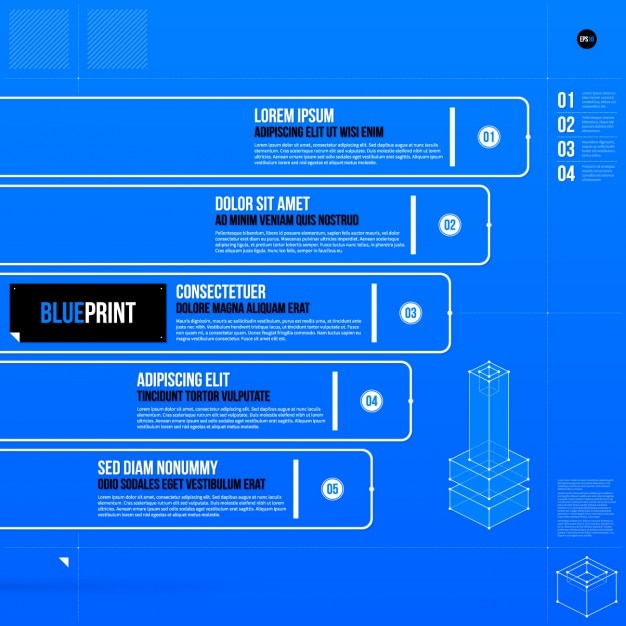 Futuristic Blueprint Interface with Interactive Navigation Panels ...